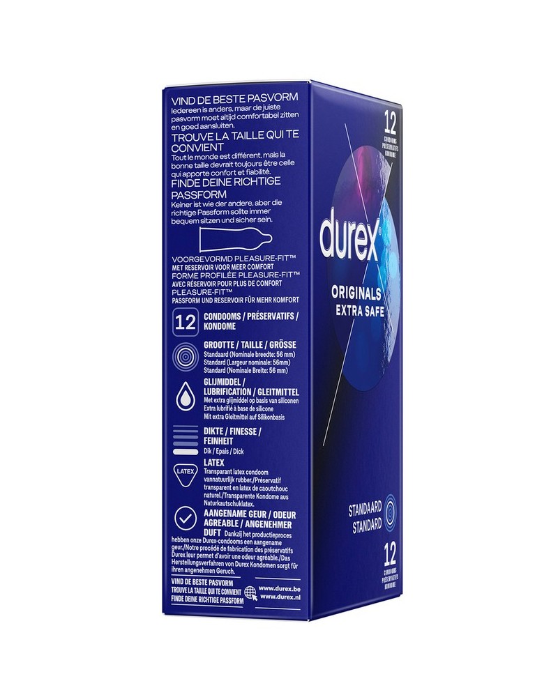 Préservatifs Épais Durex Originals Extra Safe x10 pas cher - La Bou...