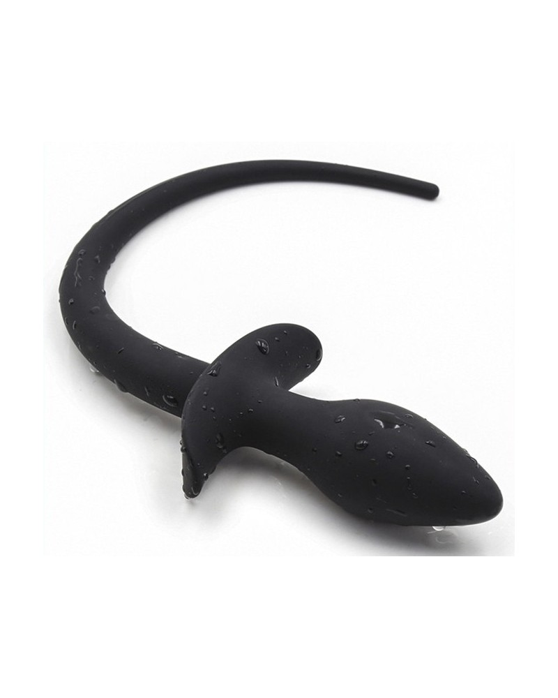 Plug Queue de chien silicone 7.5 x 3.1cm Noir pas cher - La Boutiqu...