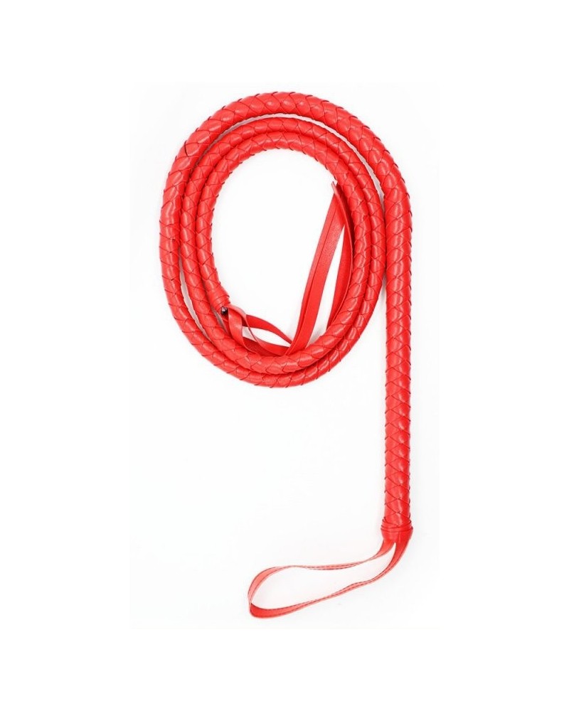 Fouet The Master 190cm Rouge pas cher - La Boutique du Hard